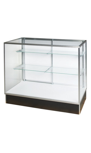 48 inch Extra Vision Metal Framed Black Display Case Fully Assembled