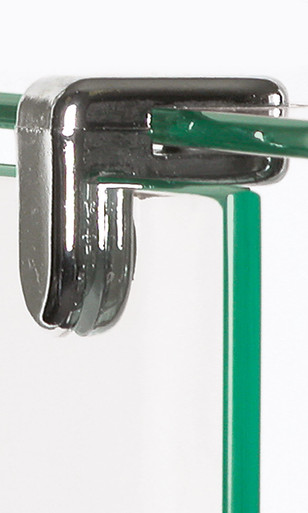 2-Way Chrome Metal Cube Clip