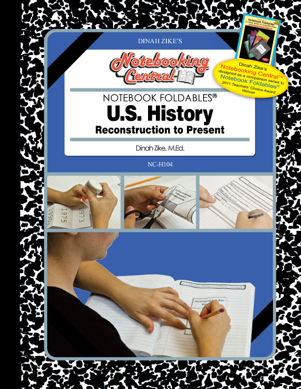 Dinah Zike's Notebook Foldables Notebooking Central U.S. History ...