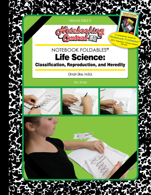 Dinah Zike's NBC Notebook Foldables Life Science: Classification ...