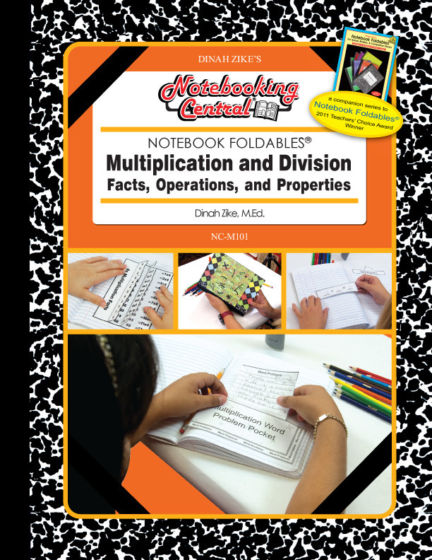 Dinah Zike's NBC Notebook Foldables Multiplication and Division: Facts ...