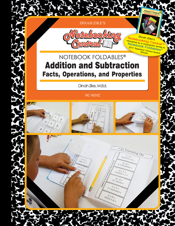 Dinah Zike's Notebooking Central Notebook Foldables Addition and ...