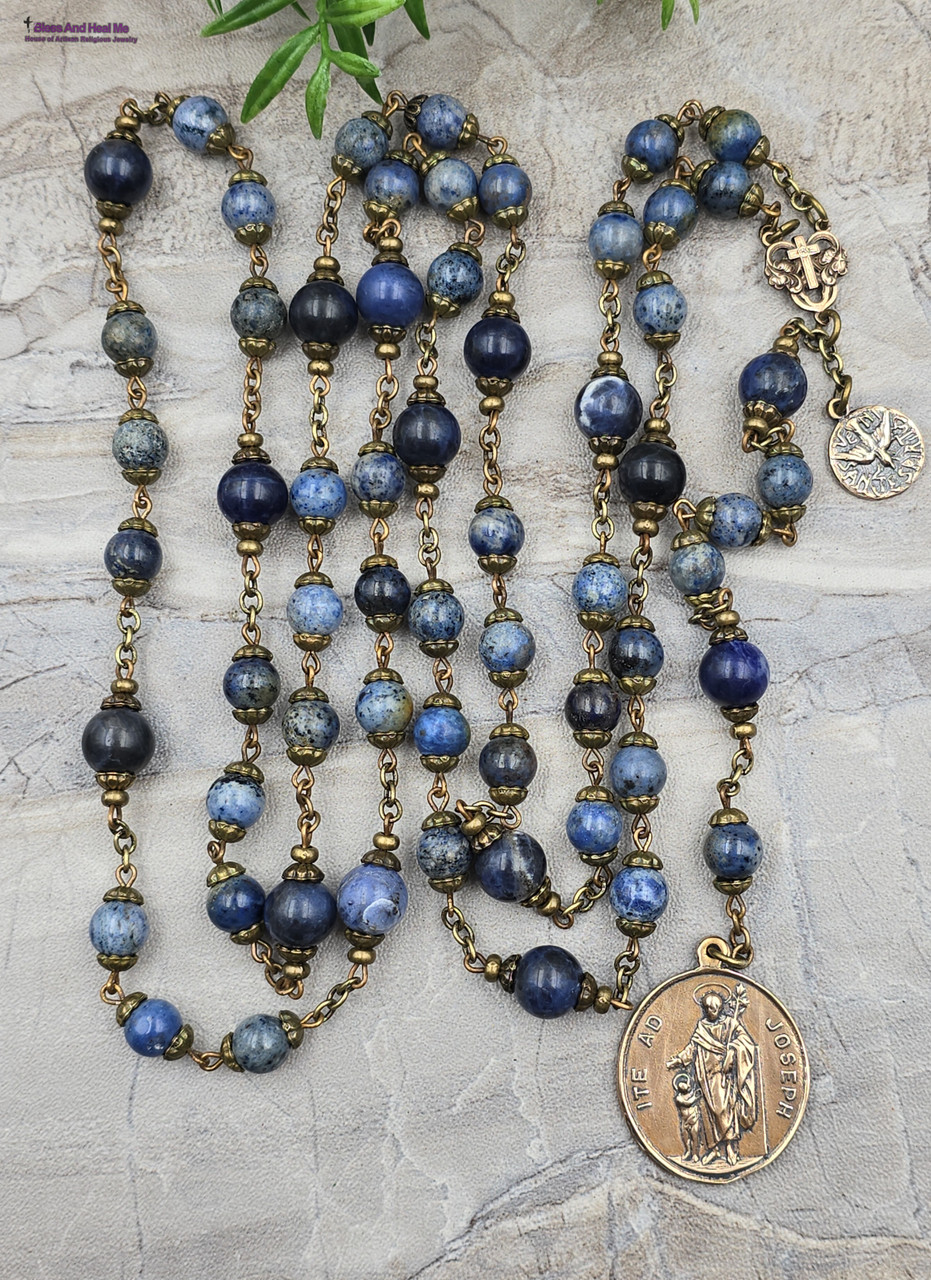 Devotional St Joseph Chaplet - Guardian Angel, Holy Spirit, Sodalite ...