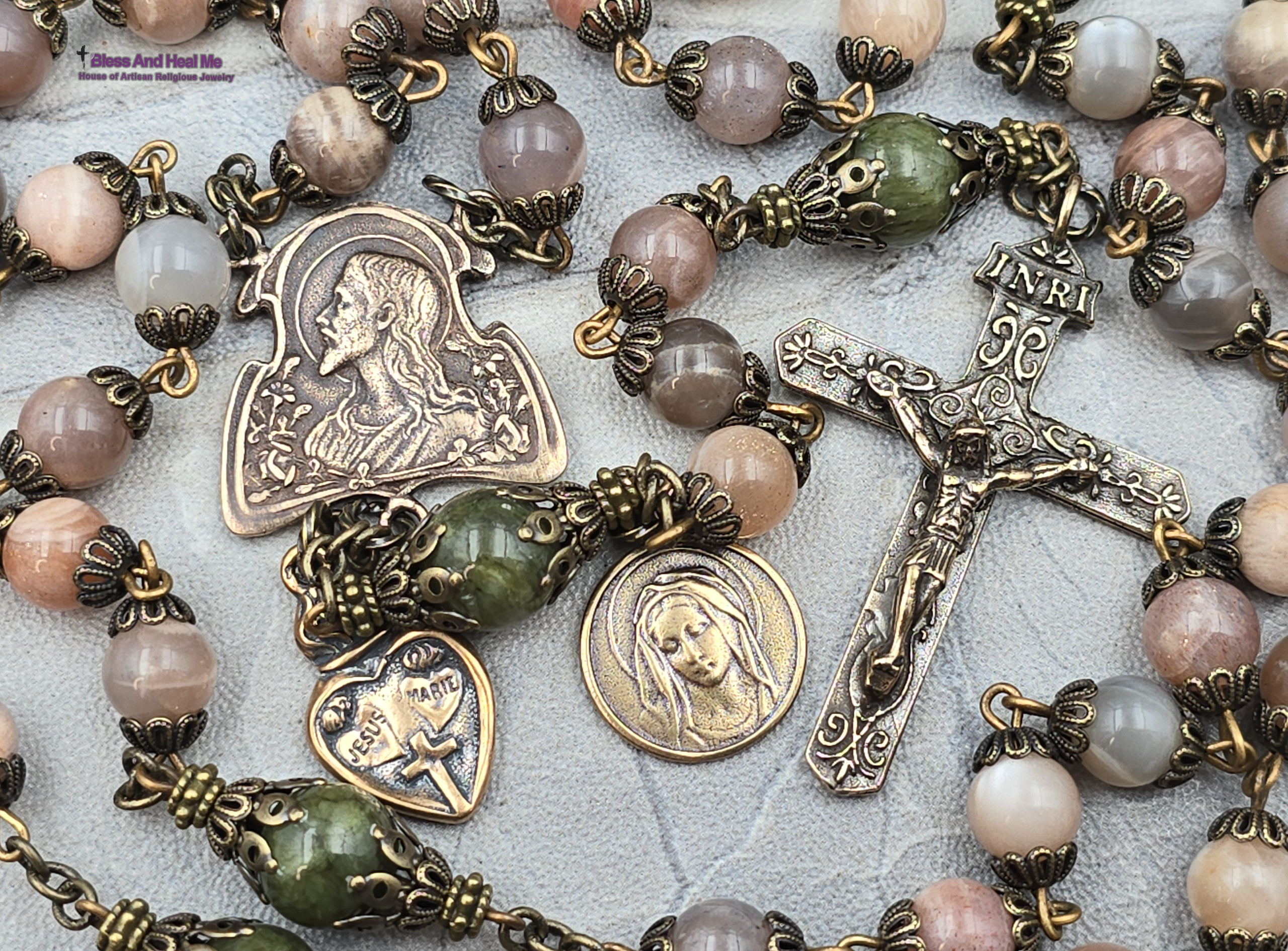 One-of-a-Kind Jesus, Blessed Virgin Mary, & Sacred Heart of Jesus with ...