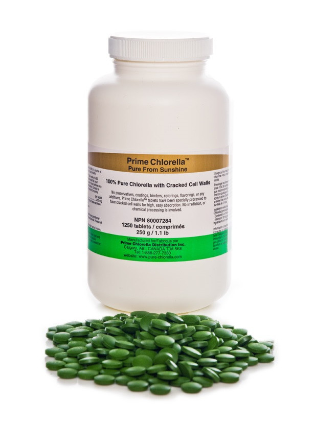 Canada Chlorella Tablets | 100% Pure | 1250 Tablets | Prime Chlorella