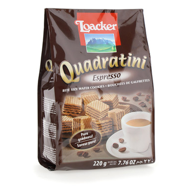 Loacker Quadratini 220gx18 Espresso|Loacker Business
