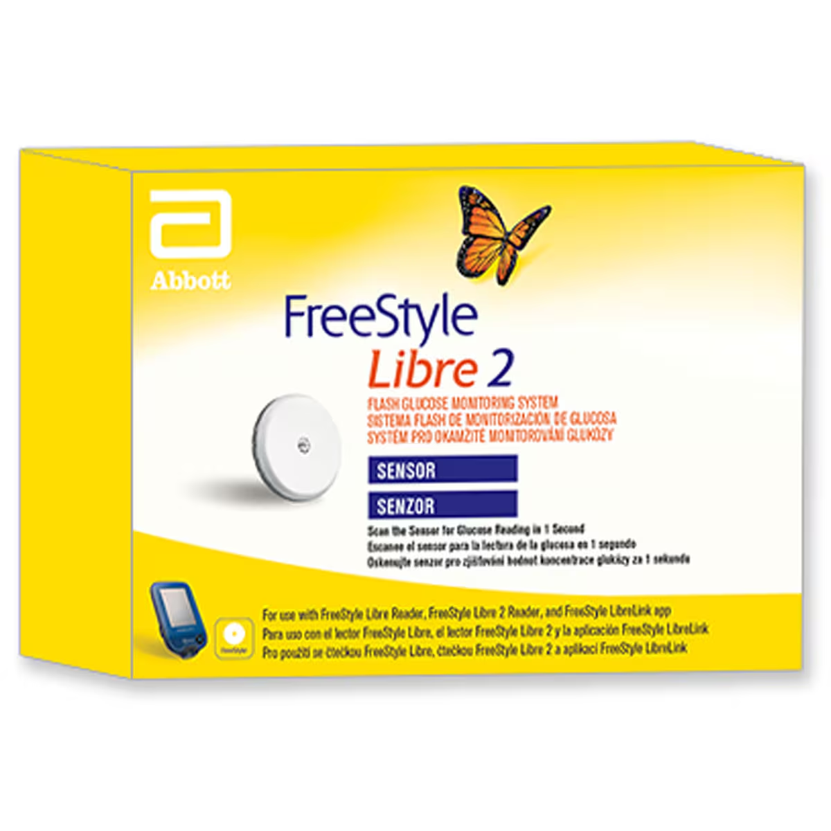 FreeStyle Libre 2 Sensor Continuous Glucose Monitor - CGM - Natural Chemist