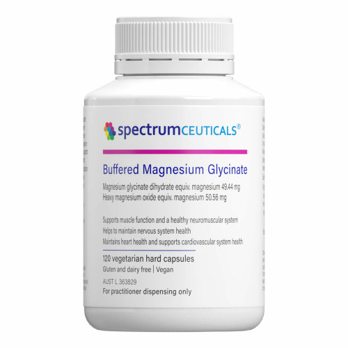 Spectrumceuticals Buffered Magnesium Glycinate 120 Capsules - Supports ...