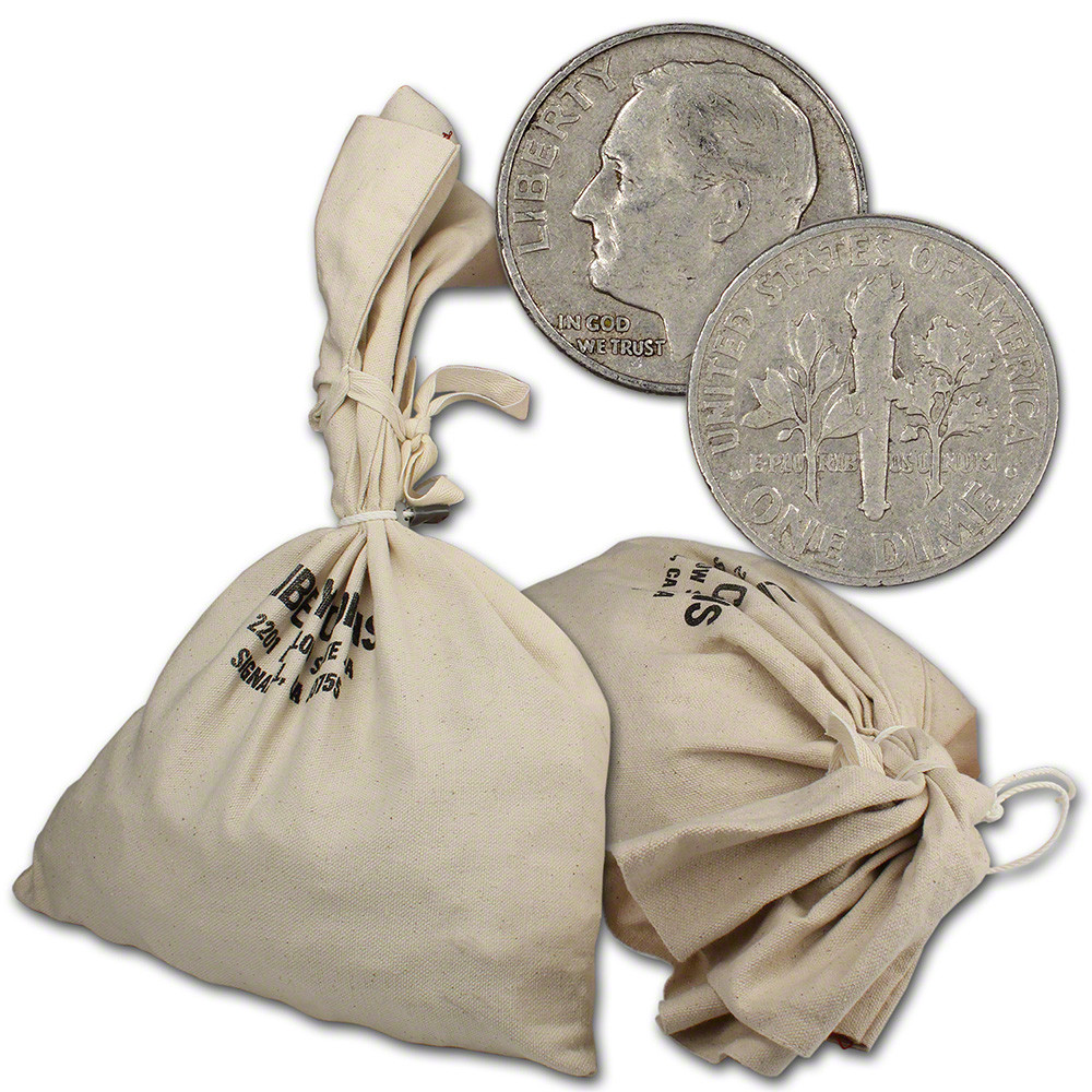 90% Silver Dimes - Roll of 50 - $5 Face Value [X-ROLL-90-DIMES ...