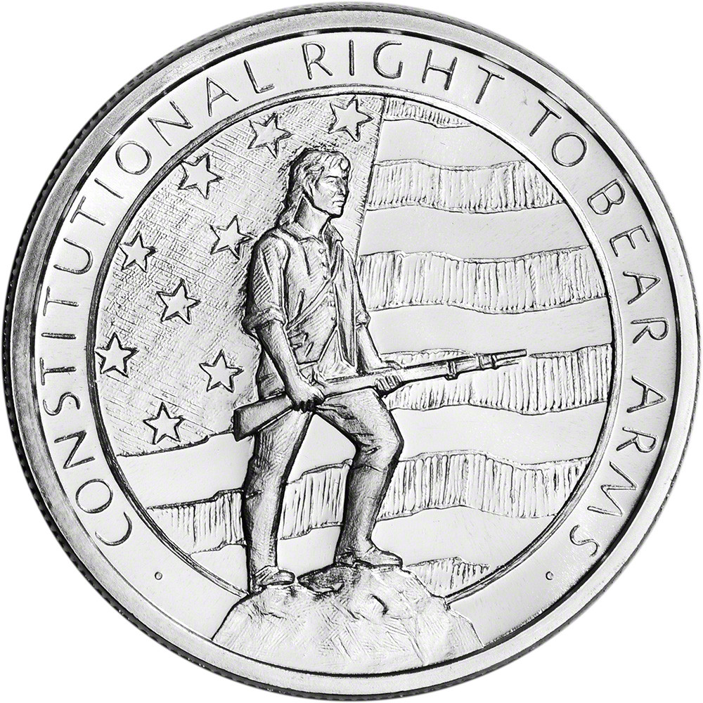 1 oz. Golden State Mint Silver Round 2nd Amendment .999 Fine [SILVER ...