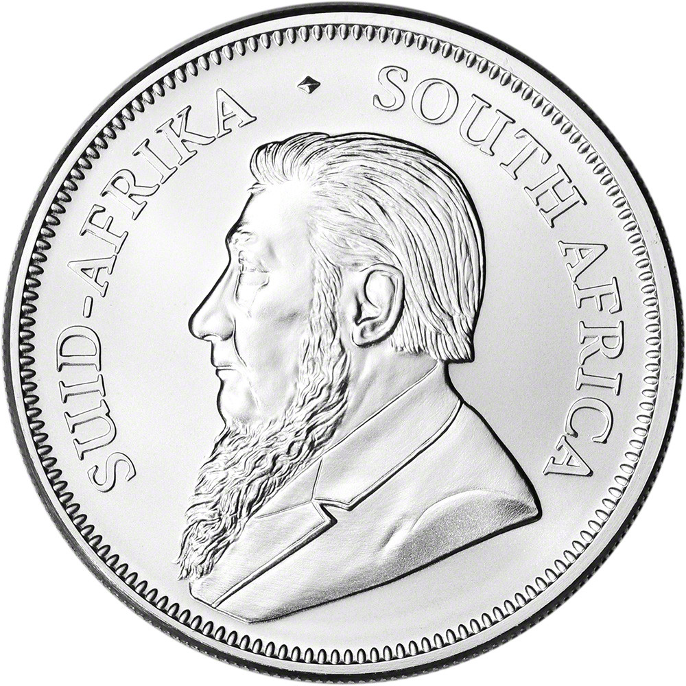 South Africa Silver Krugerrand 1 oz 1 Rand - BU Random Date [X-KR-S1-BU ...