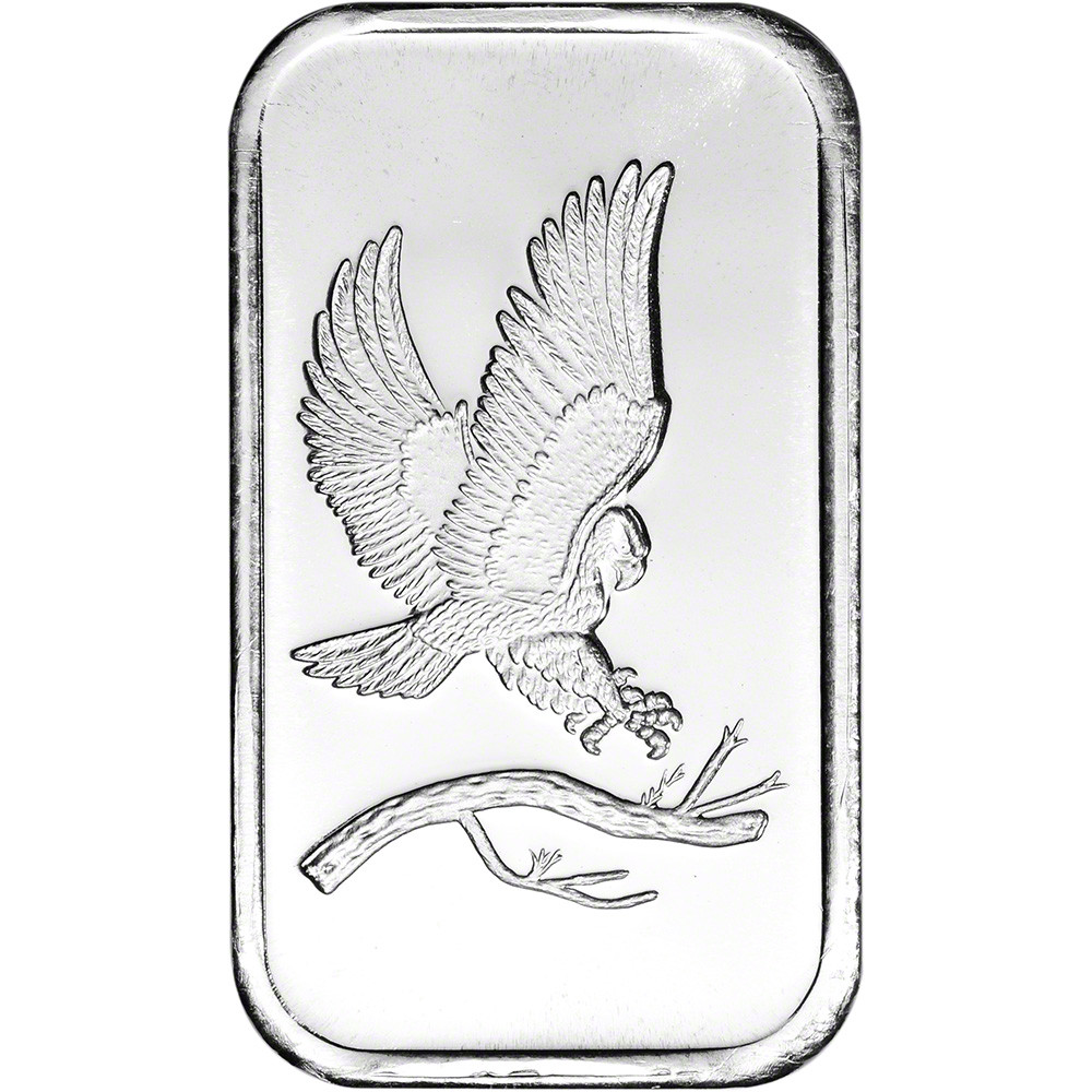 TEN 1 oz. SilverTowne Silver Bar - Bald Eagle Design - 999 Fine [SILVER ...