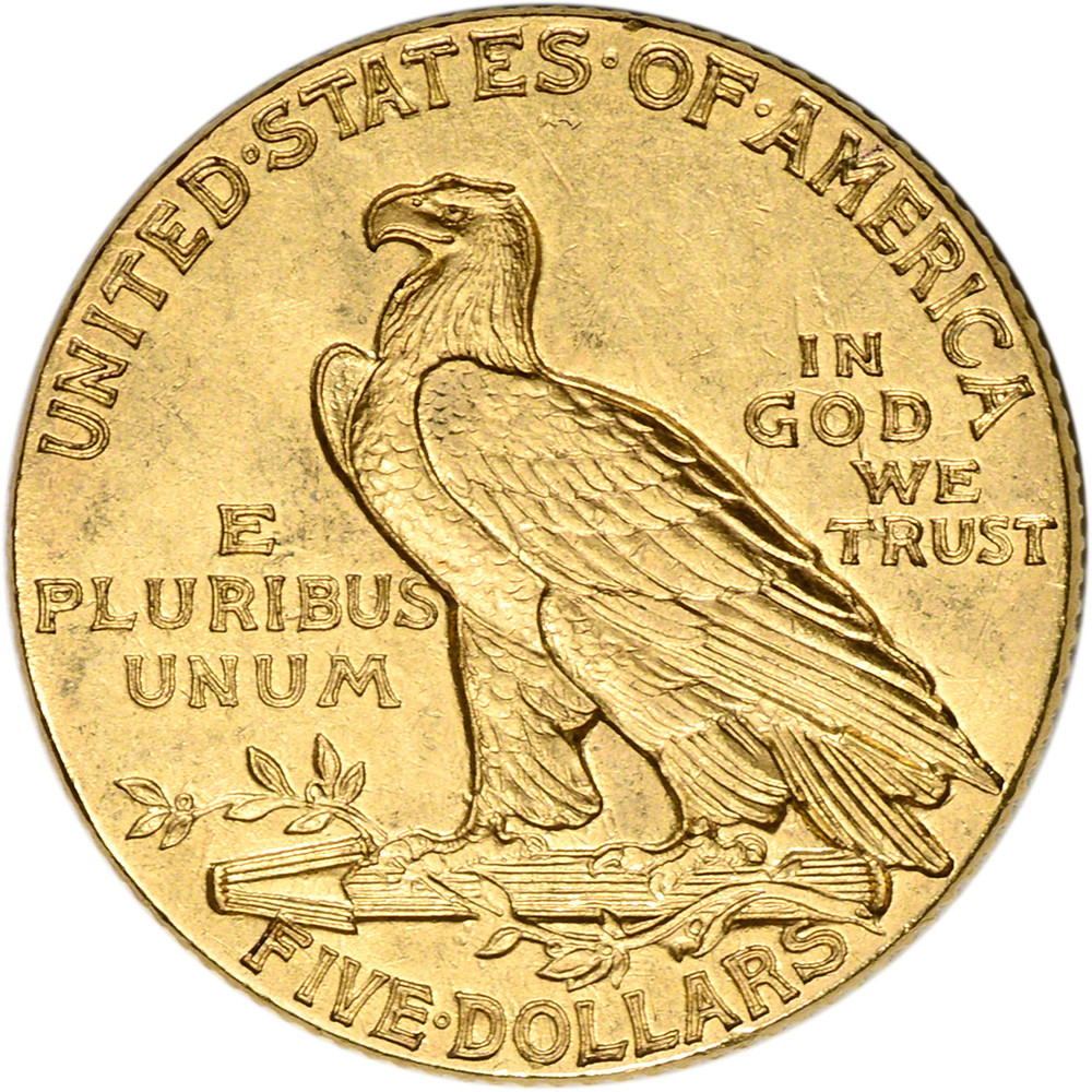 US Gold $5 Indian Head Half Eagle - NGC MS63 - Random Date and Label [X ...