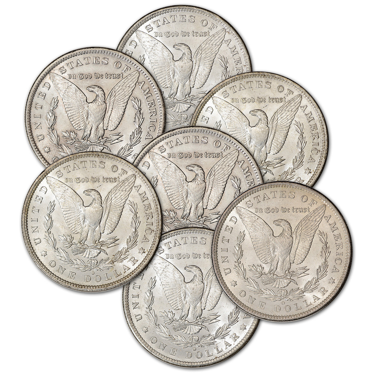 US Morgan Silver Dollar - Roll of 20 coins - BU - Pre 1921 Random Date ...