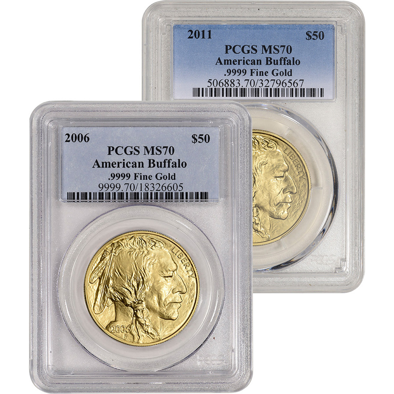 American Gold Buffalo 1 oz $50 - PCGS MS70 Random Date and Label [X-BUFF-P-MS70-XLABEL ...