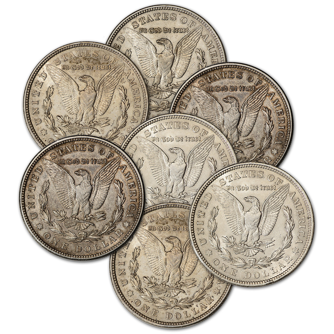 1921 US Morgan Silver Dollar - Roll of 20 coins - VG [21-ROLL-MORGAN-VG ...