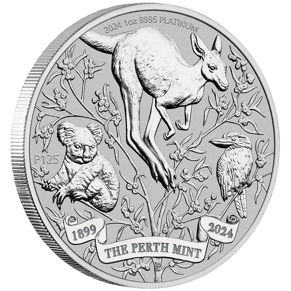 2024 P Australia Platinum Perth Mint 125th Anniversary - 1 oz - $100 ...