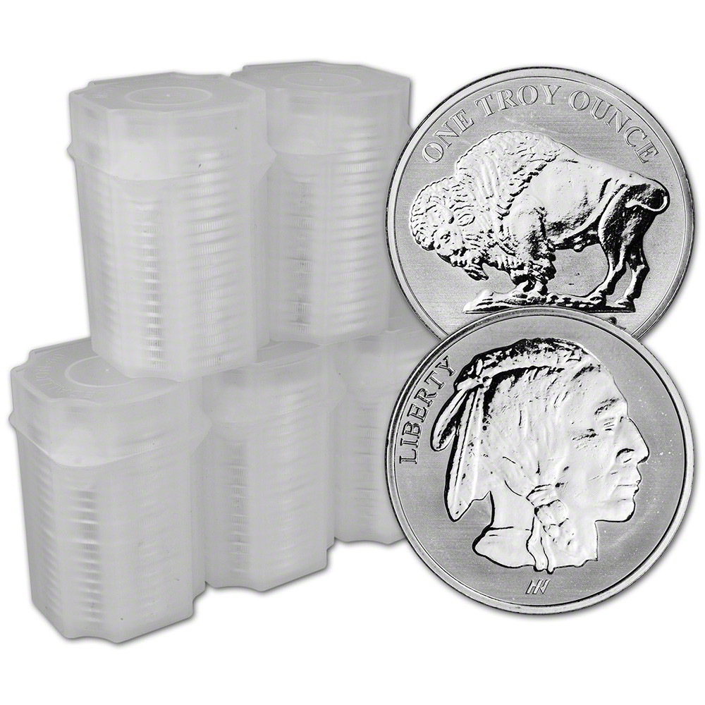 100 pc 1 oz Silver Round Asahi Reverse Proof Buffalo Design .999 5 ...