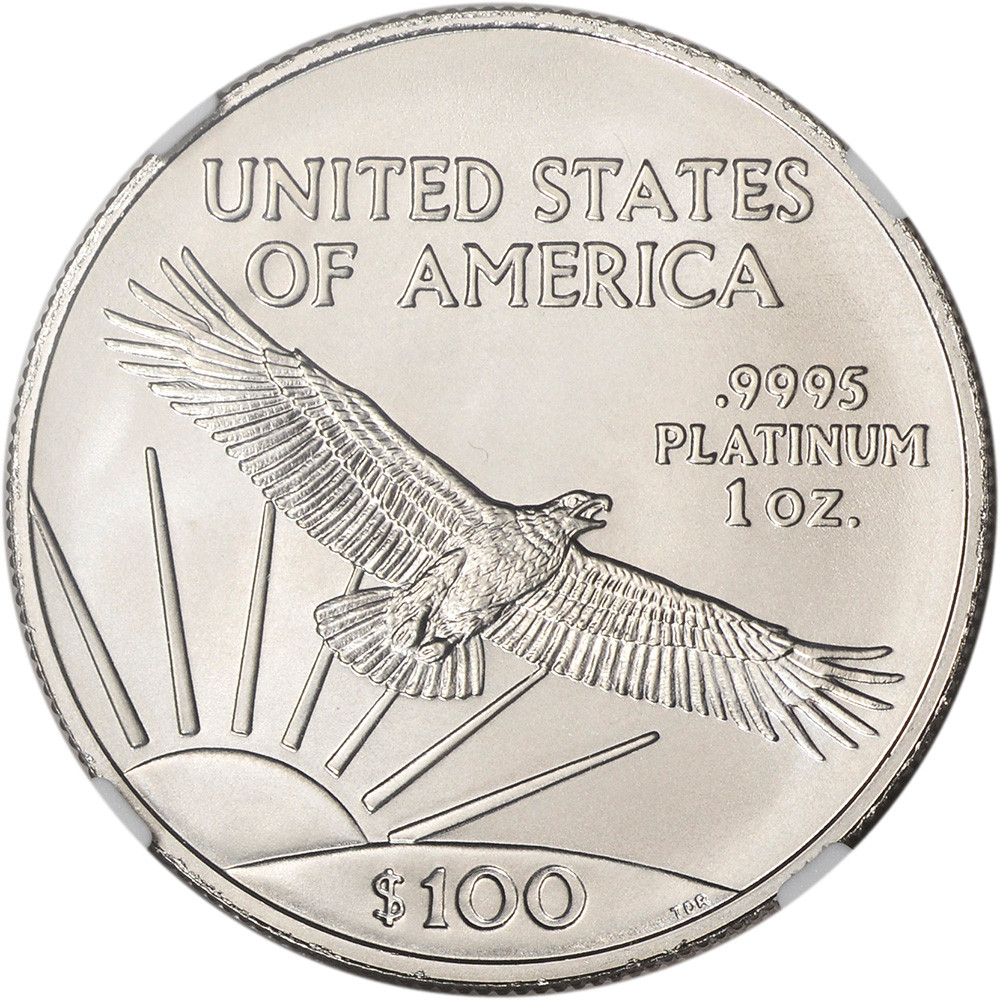 American Platinum Eagle 1 oz $100 - NGC MS70 Random Date and Label [X ...