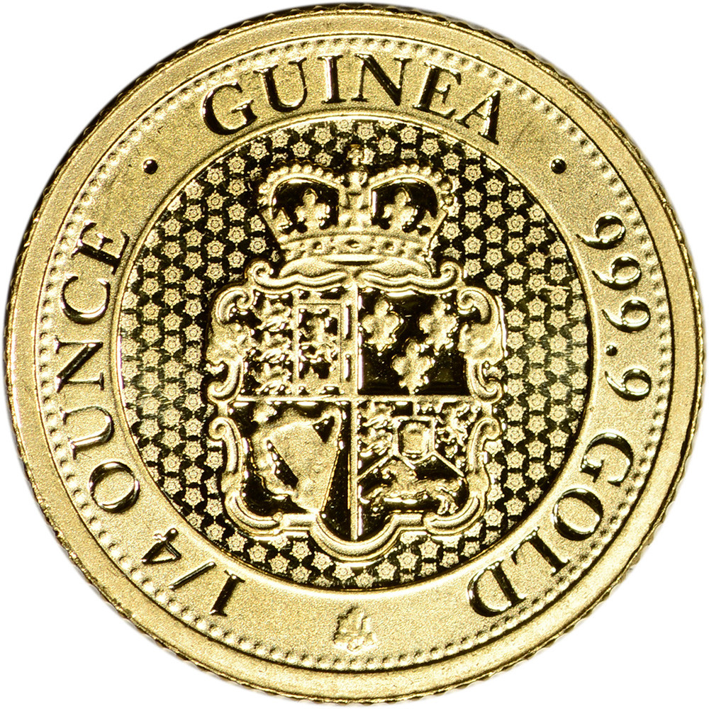 St Helena Gold Rose Crown Guinea 1/4 oz £25 - BU Random Date [X-SH-ROSE ...
