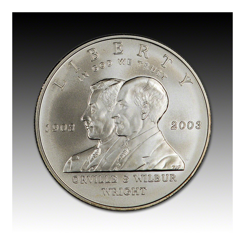 2003-P US First Flight Centennial Commemorative BU Silver Dollar [US-MC ...