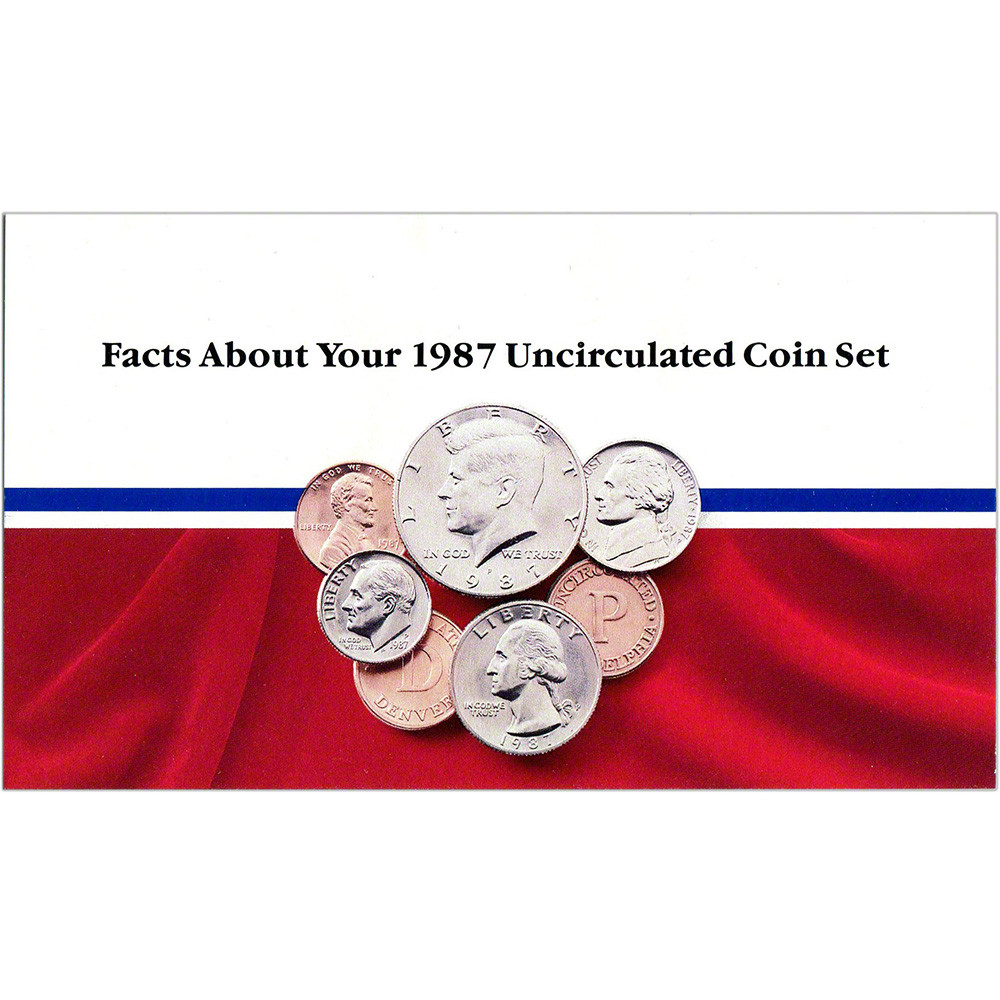 1987 United States Mint Uncirculated Coin Set [US-UC-1987] - Liberty Coin