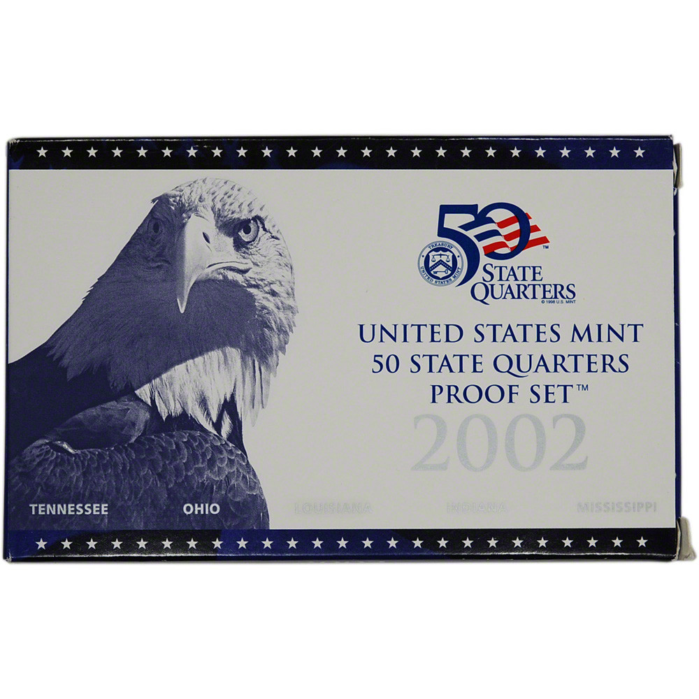2002 United States Mint 50 State Quarters Proof Set™ [US-QP-2002 ...