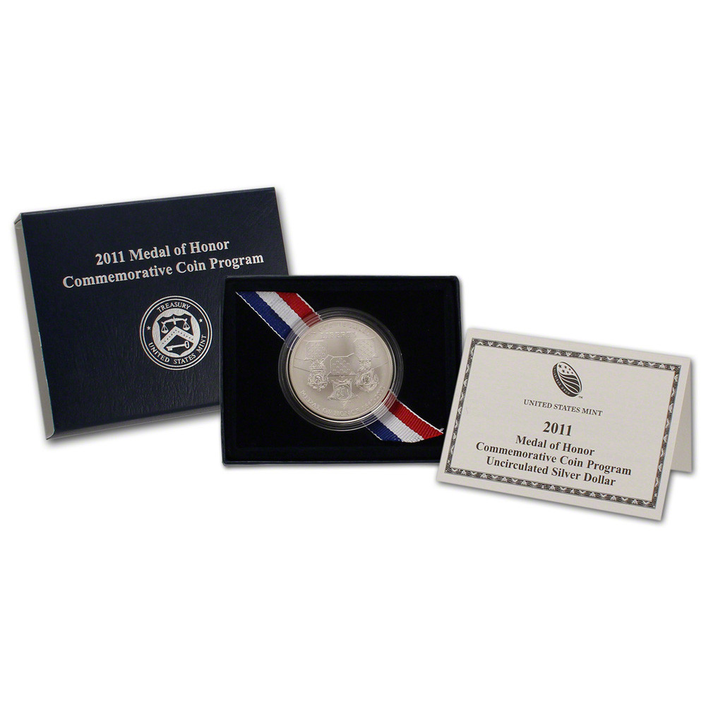 2011-S US Medal of Honor Commemorative BU Silver Dollar [US-MC-S1-11-S ...