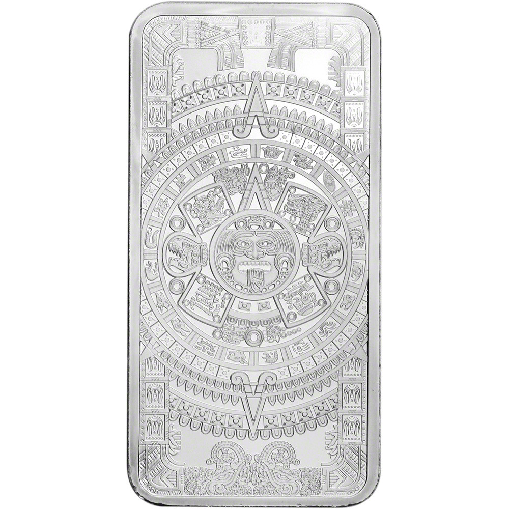 10 oz. Golden State Mint Silver Bar Aztec Calendar .999 Fine [SILVER ...