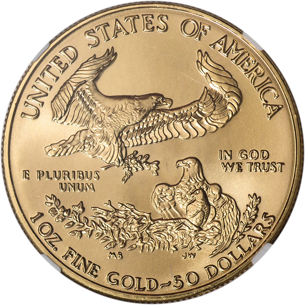 1999 American Gold Eagle 1 oz $50 - NGC MS69 [99-AGE-50-N-MS69-NSL ...