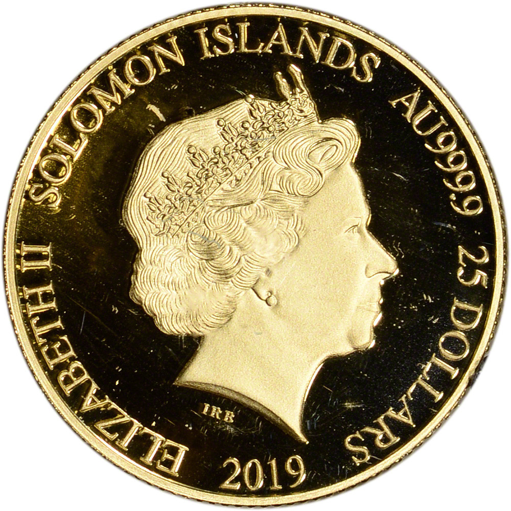 2019 Solomon Islands Gold 1/4 oz Statue of Liberty Proof $25 in Assay ...