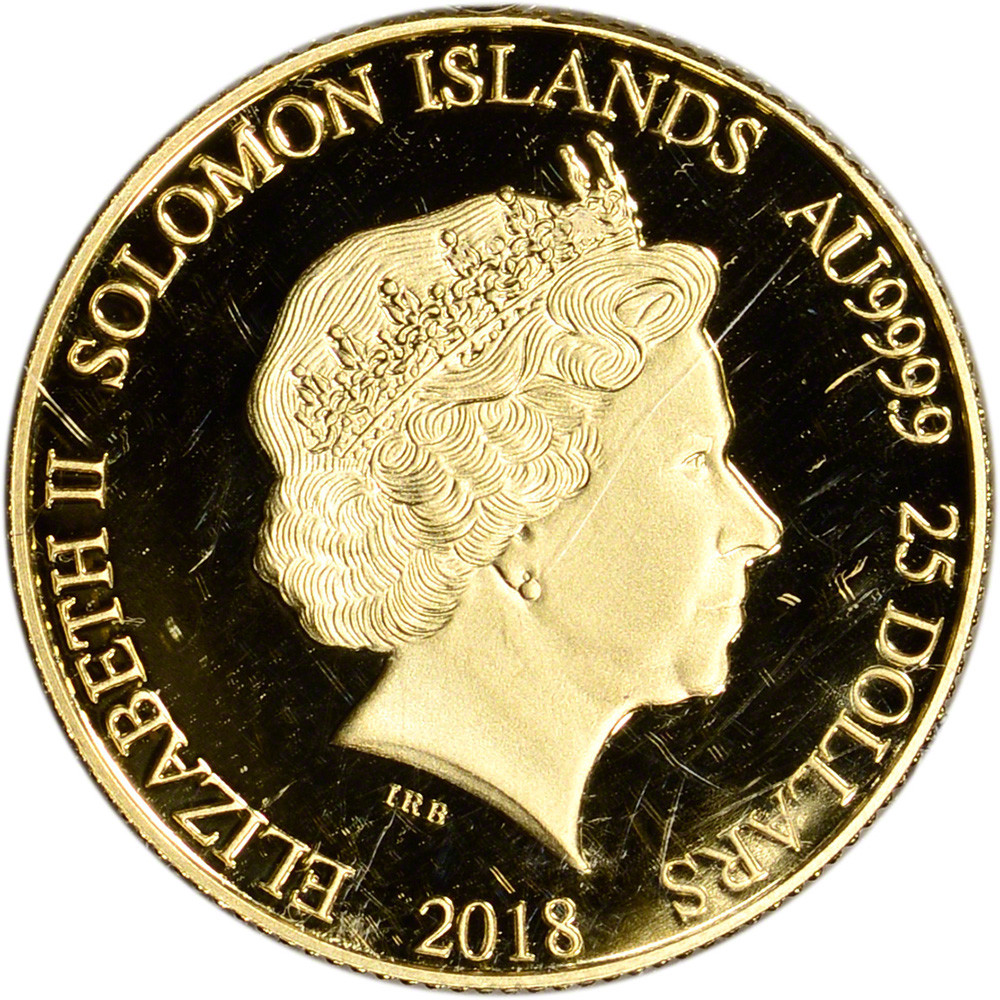 2018 Solomon Islands Gold 1/4 oz British Museum Proof $25 in Sealed ...