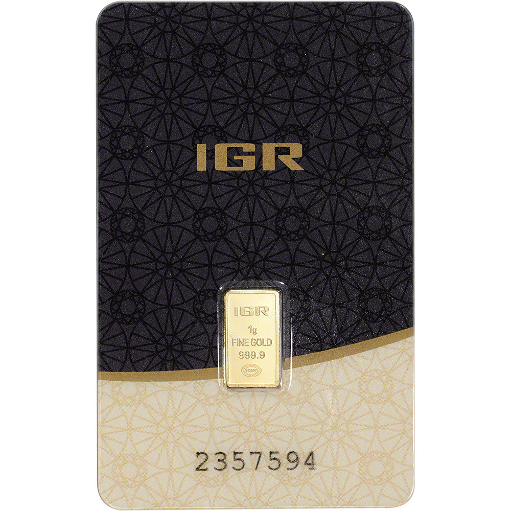 1 gram IGR Gold Bar - Istanbul Gold Refinery - 999.9 Fine in Sealed ...