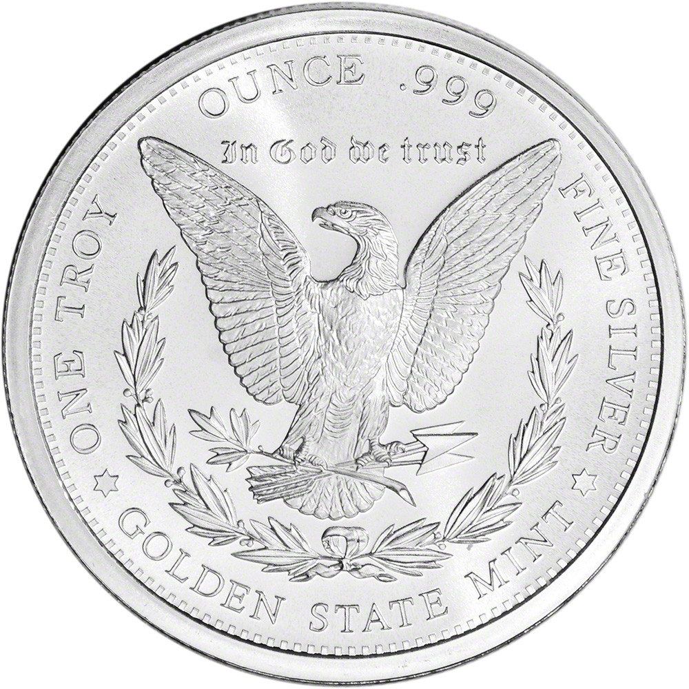 1 oz. Golden State Mint Silver Round Morgan Design .999 Fine [SILVER ...
