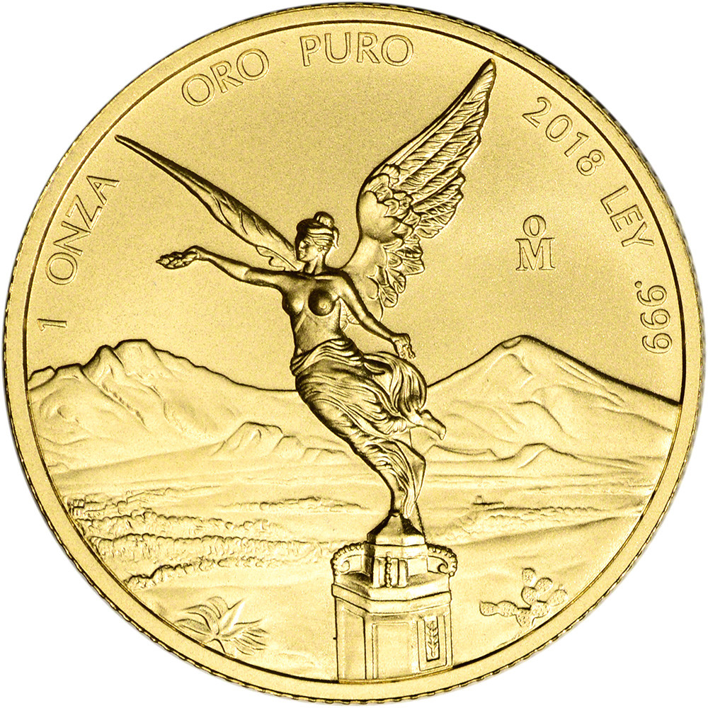 2018 Mexico Gold Libertad (1 oz) 1 Onza - BU [18-LIBERTAD-G1-BU ...