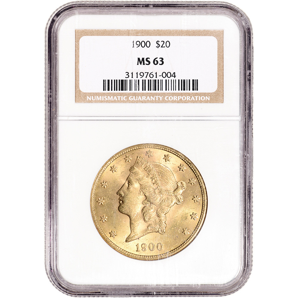 1900 US Gold $20 Liberty Head Double Eagle - NGC MS63 [00-USG-LIB-20-N ...