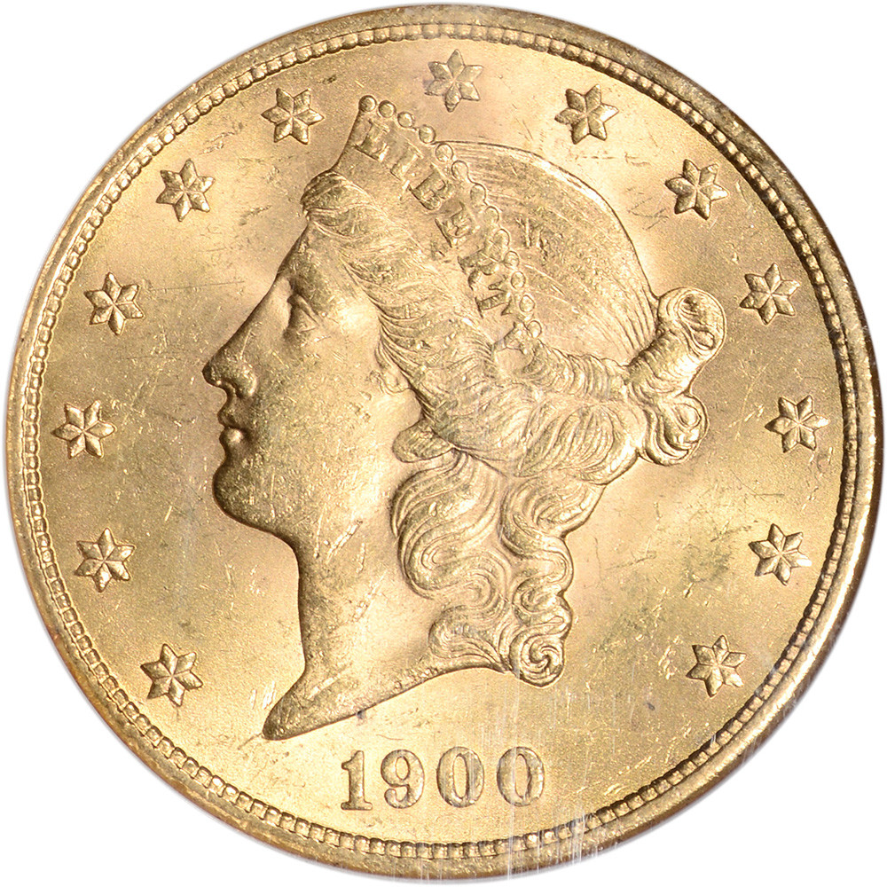 1900 US Gold $20 Liberty Head Double Eagle - NGC MS63 [00-USG-LIB-20-N ...