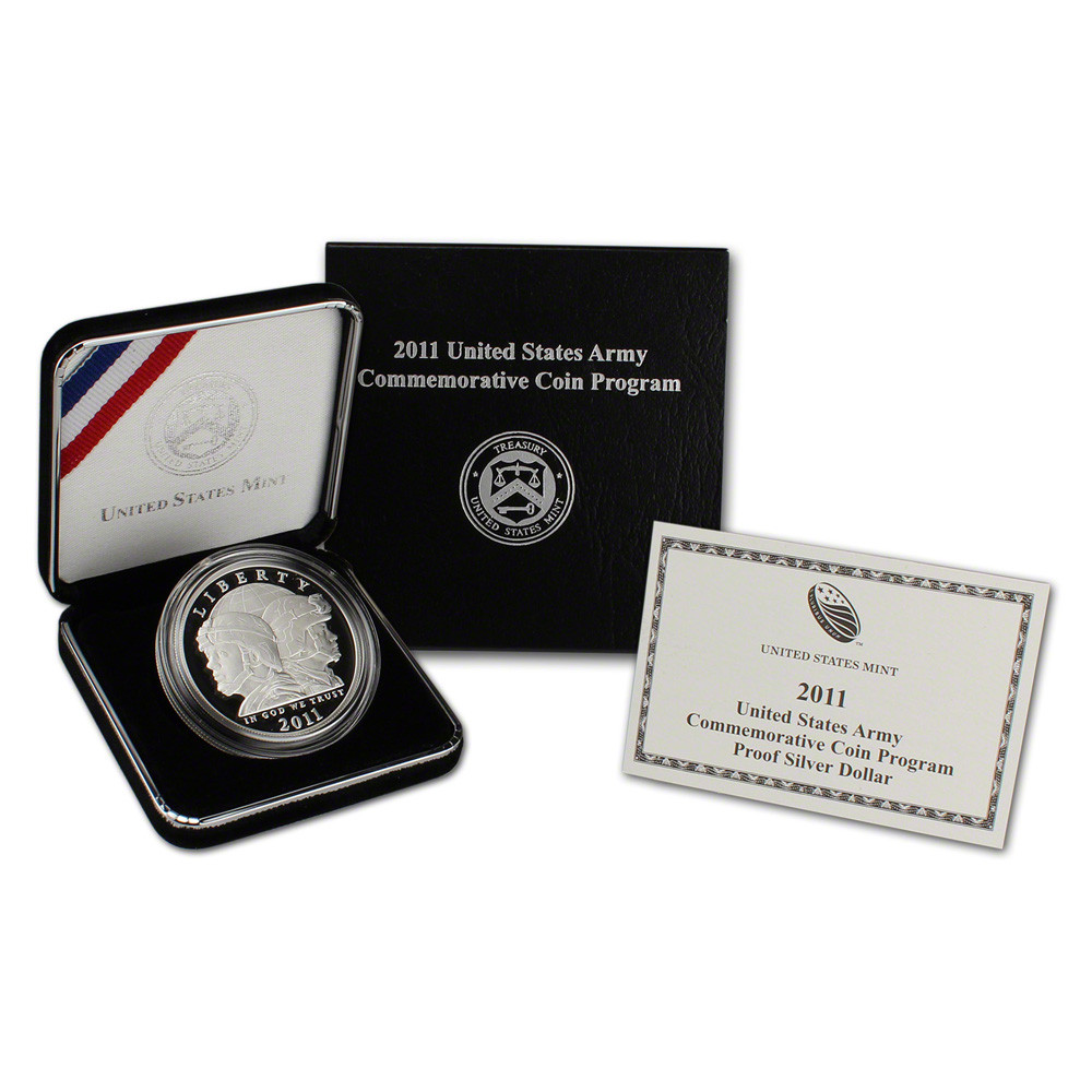 2011 P US Army Commemorative Proof Silver Dollar in OGP [US-MC-S1-11-P ...
