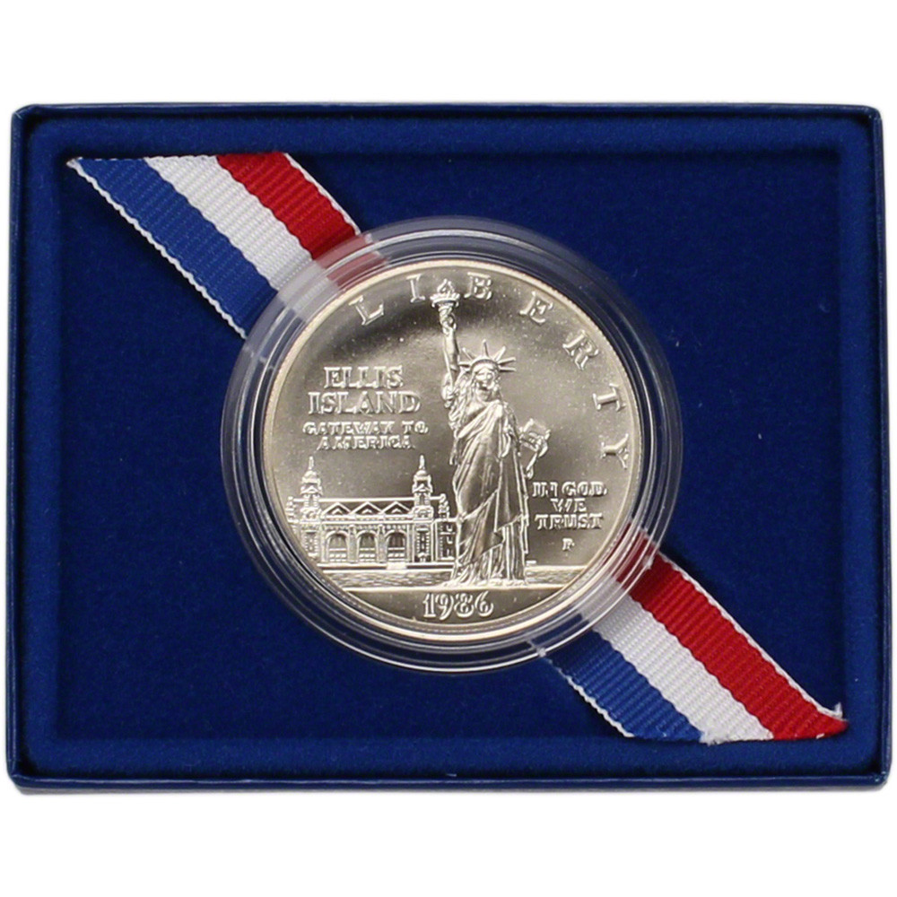 1986 P US Statue of Liberty Commemorative BU Silver Dollar in OGP [US ...