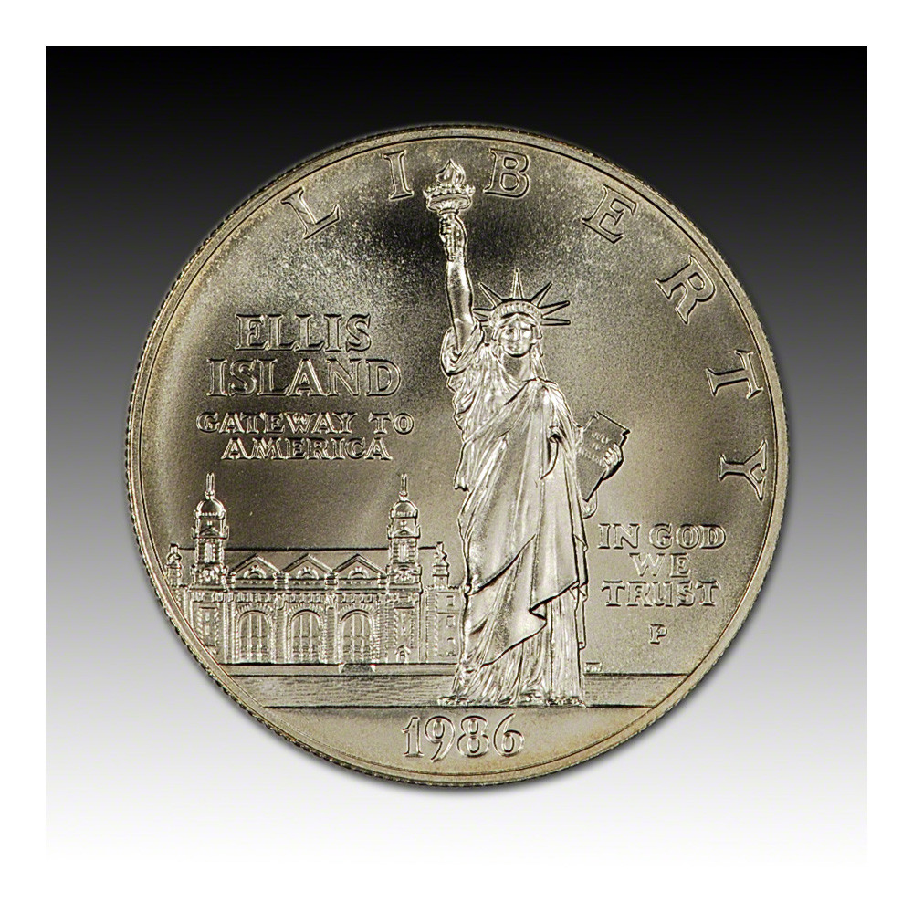1986 P US Statue of Liberty Commemorative BU Silver Dollar in OGP [US ...