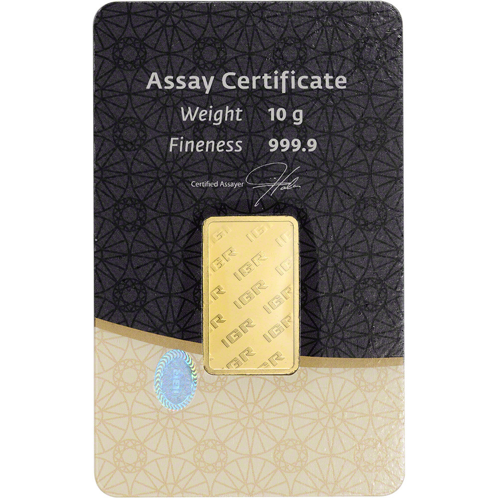10 gram IGR Gold Bar - Istanbul Gold Refinery - 999.9 Fine in Sealed ...
