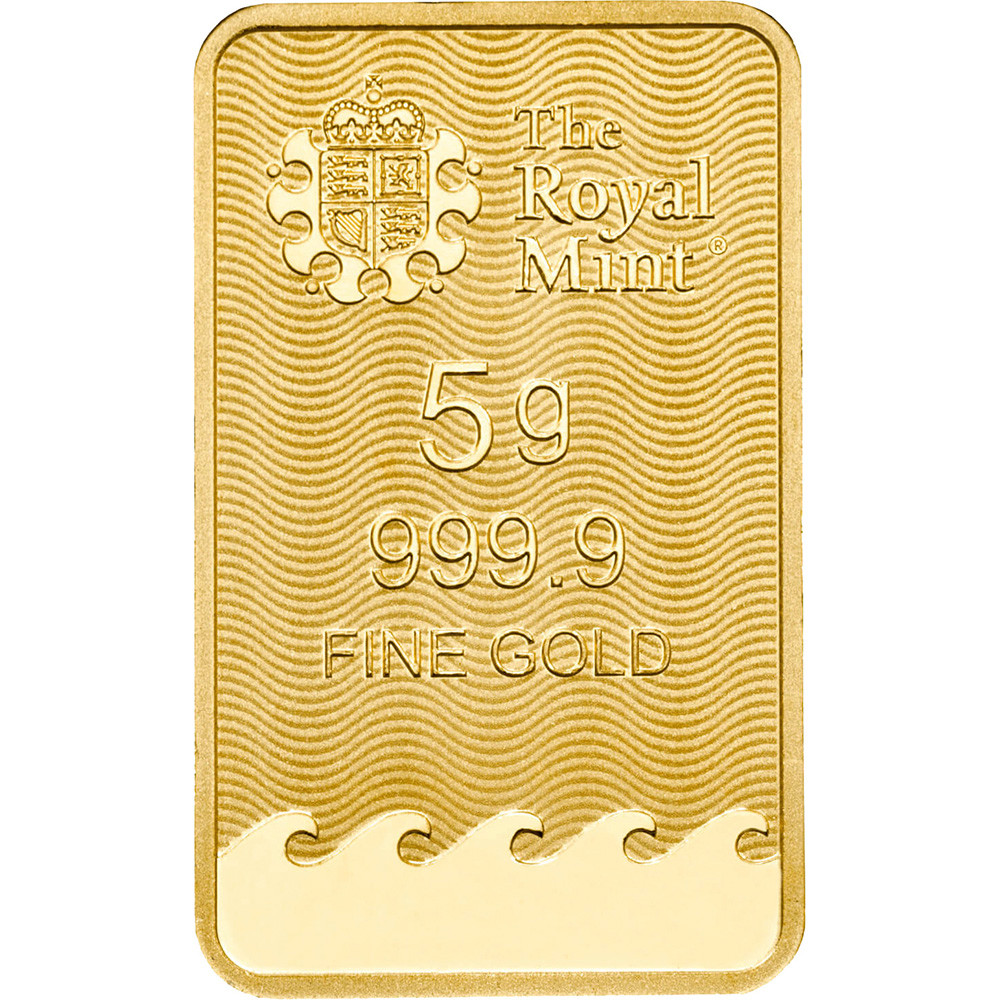 5 gram Gold Bar - Royal Mint Britannia - 999.9 Fine in Assay [GOLD-Bar ...