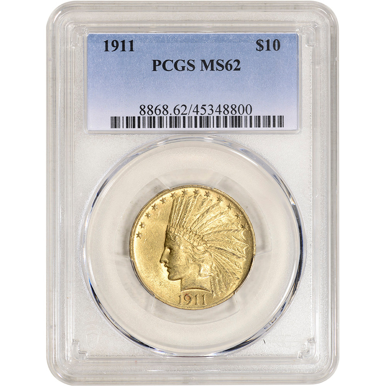 1911 US Gold $10 Indian Head Eagle - PCGS MS62 [11-USG-IND-10-P-MS62] - Liberty Coin