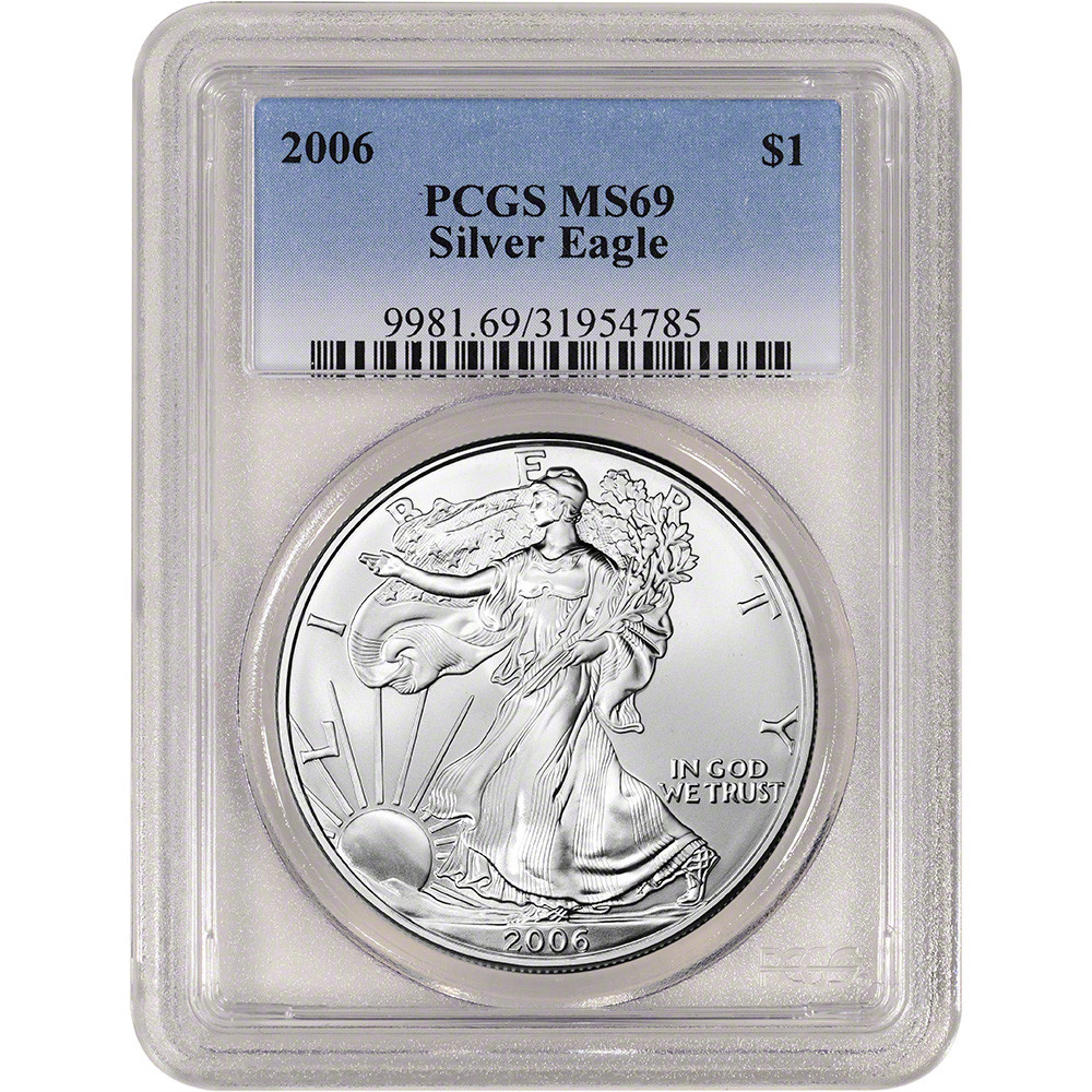2006 American Silver Eagle - PCGS MS69 [06-ASE-P-MS69] - Liberty Coin