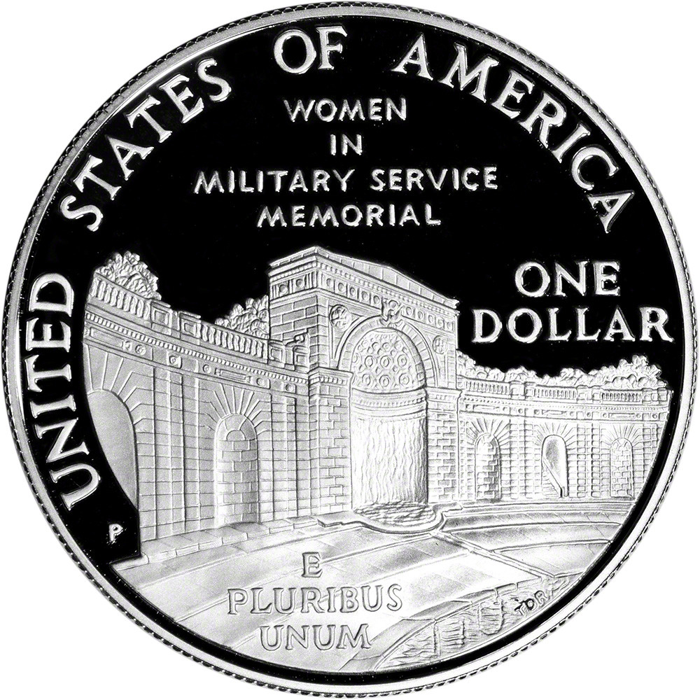 1994 P US Women in Military Commemorative Proof Silver Dollar Coin in ...