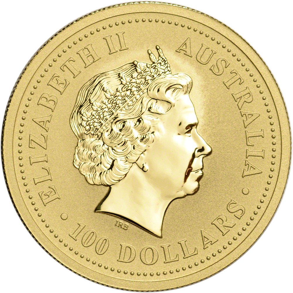 1999 Australia Gold Lunar Series I Year of the Rabbit 1 oz $100 - BU ...