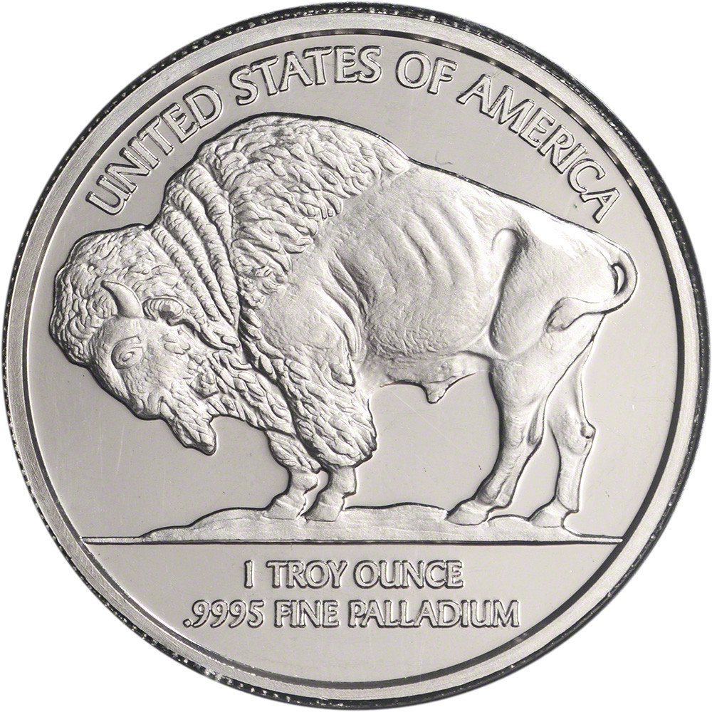 1 oz Palladium Round - Johnson Matthey Stillwater .999.5 Fine in ...