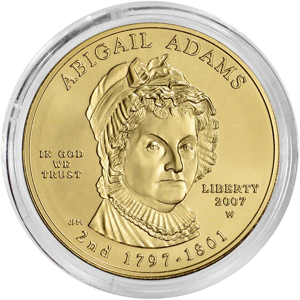 2007 W US First Spouse Gold 1/2 oz BU $10 - Abigail Adams Coin in ...