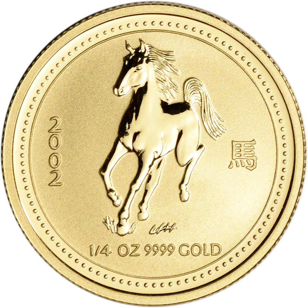 2002 Australia Gold Lunar Series I Year of the Horse 1/4 oz $25 - BU ...