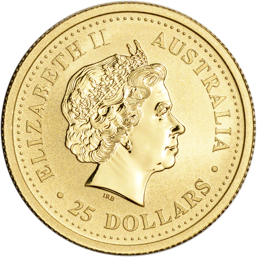 2000 Australia Gold Lunar Series I Year of the Dragon 1/4 oz $25 - BU ...